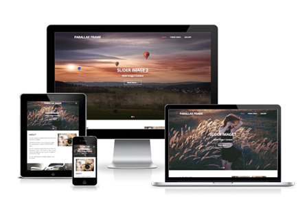 Parallax Frame: Clean & Resposnive Free Parallax WordPress Theme