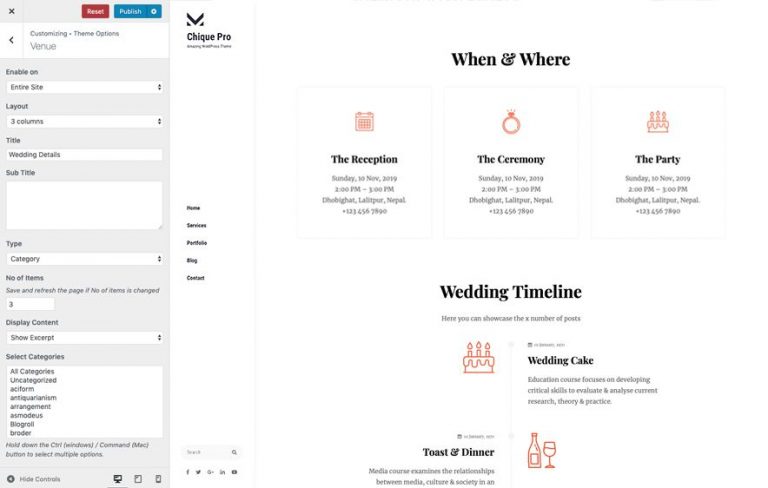 Chique Pro now comes with New Features and Exciting Demos - Catch Themes