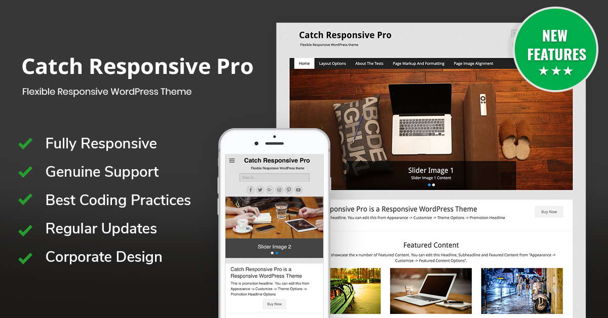 Catch Responsive Pro now comes with New Features and Enhancements