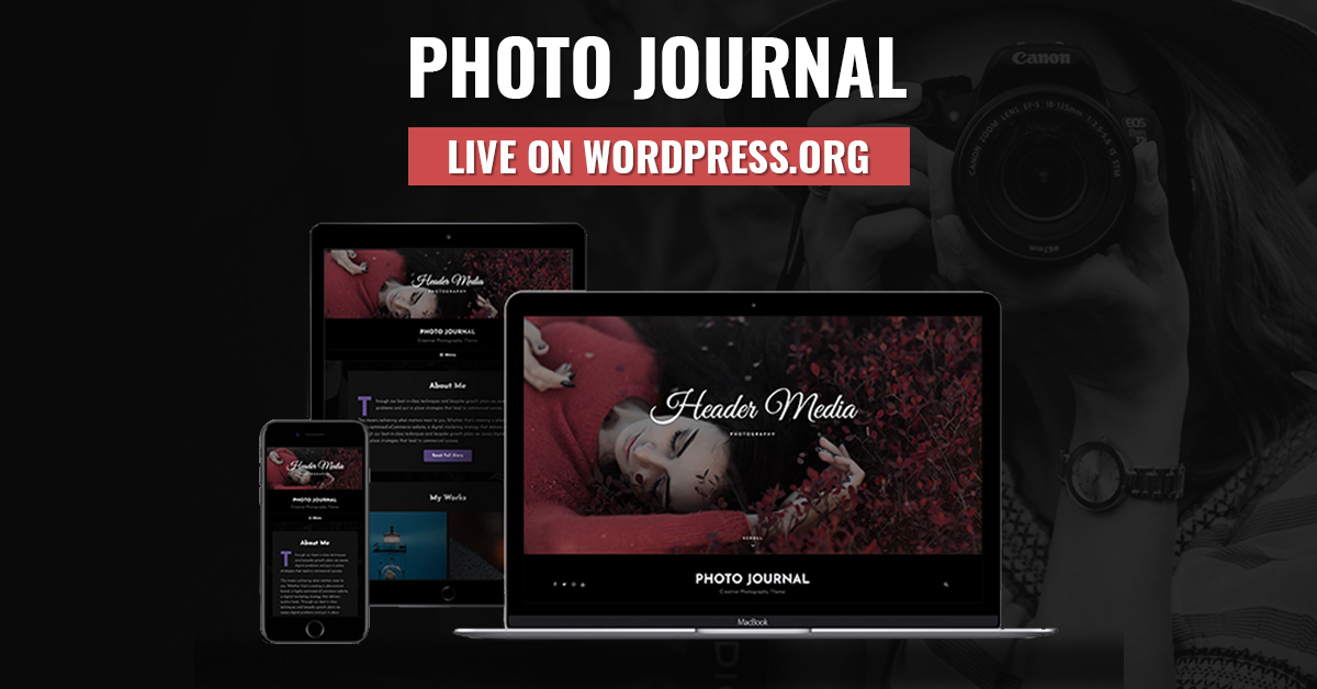 Photo Journal Theme is Now Live on WordPress.org - Catch Themes