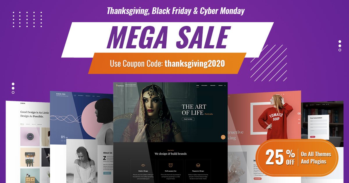 Exciting Offers for Thanksgiving, Black Friday, and Cyber Monday 2020