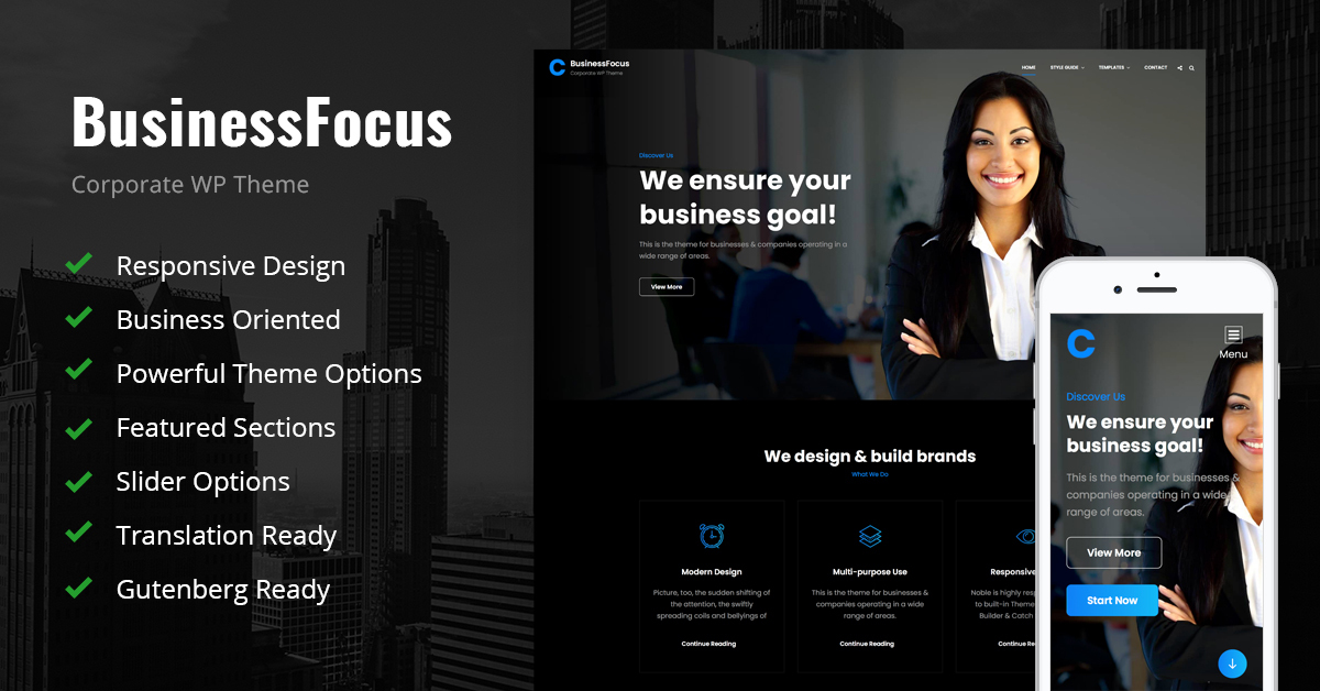 BusinessFocus – A Free Responsive Business WordPress Theme