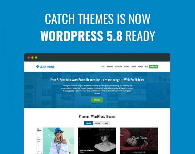 Catch Themes is now WordPress 5.8 Ready! - Catch Themes
