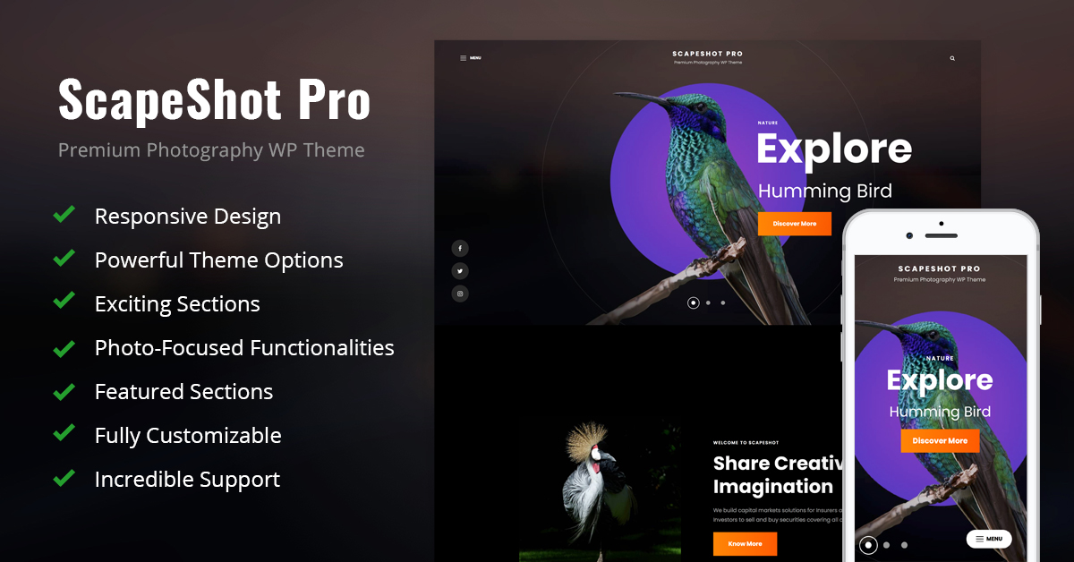 ScapeShot Pro – An Elegant Fullscreen Photography WordPress Theme ...