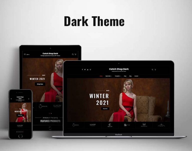 Catch Shop Dark – A Free Dark eCommerce WordPress Theme - Catch Themes