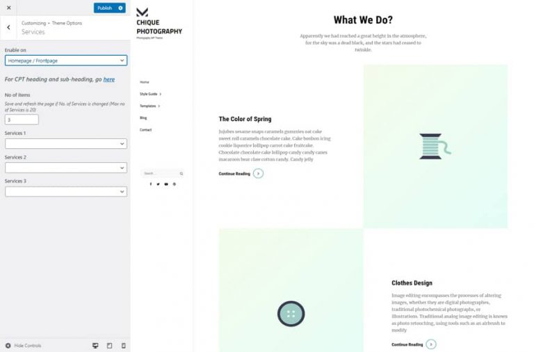Chique Photography – A Light Photography WordPress Theme - Catch Themes