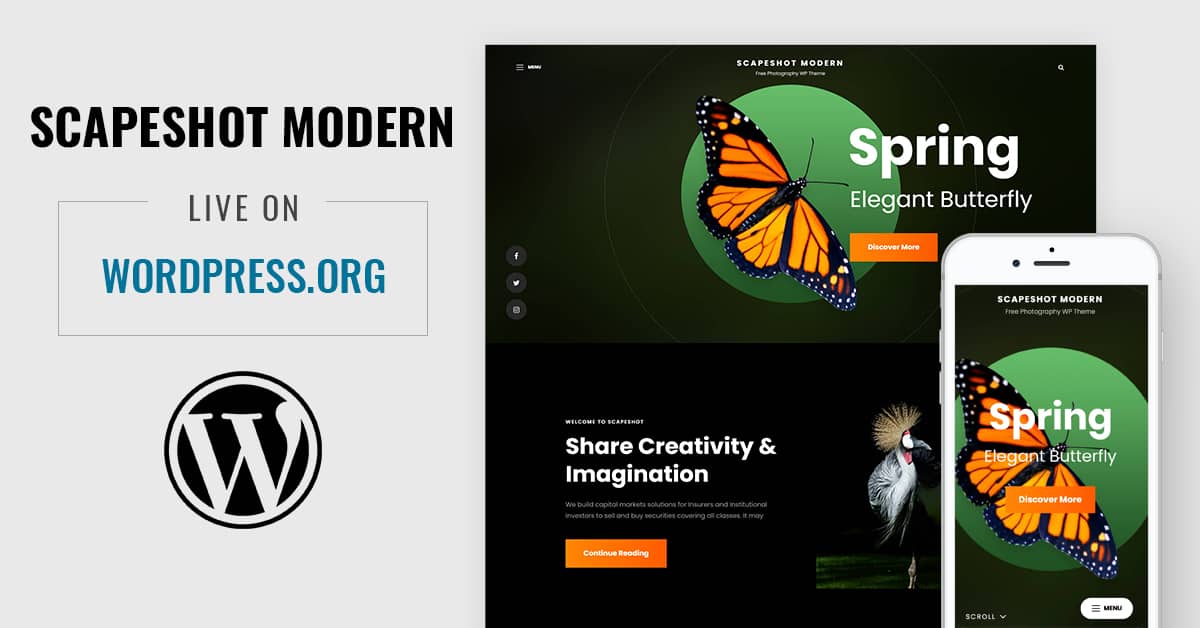 ScapeShot Modern is now Live on WordPress.org - Catch Themes