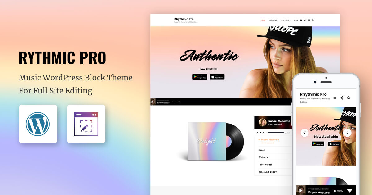 Rhythmic Pro - Music WordPress Block Theme For Full Site Editing ...