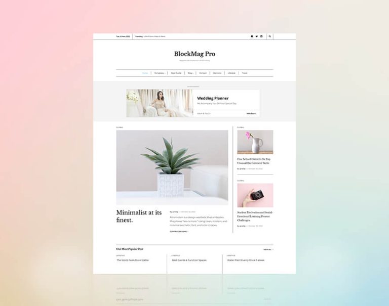 BlockMag Pro - Magazine WordPress Block Theme For Full Site Editing ...