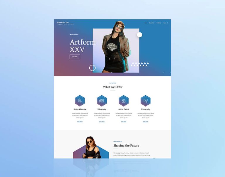 VisionArt Pro - Photography WordPress Block Theme For Full Site Editing ...