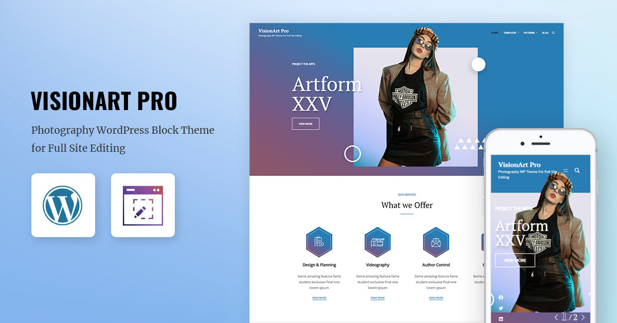 VisionArt Pro - Photography WordPress Block Theme For Full Site Editing ...