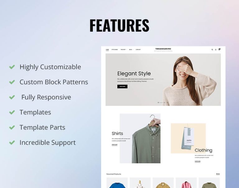 Threadwears Pro - eCommerce WordPress Block Theme For Full Site Editing - Catch Themes