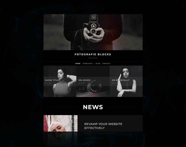 Our Fotografie Blocks Theme is Now Live On WordPress.org - Catch Themes