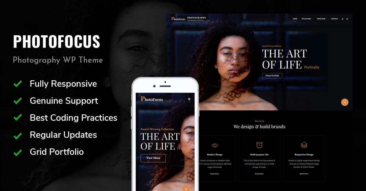 PhotoFocus is a Free Multipurpose Photography WordPress theme