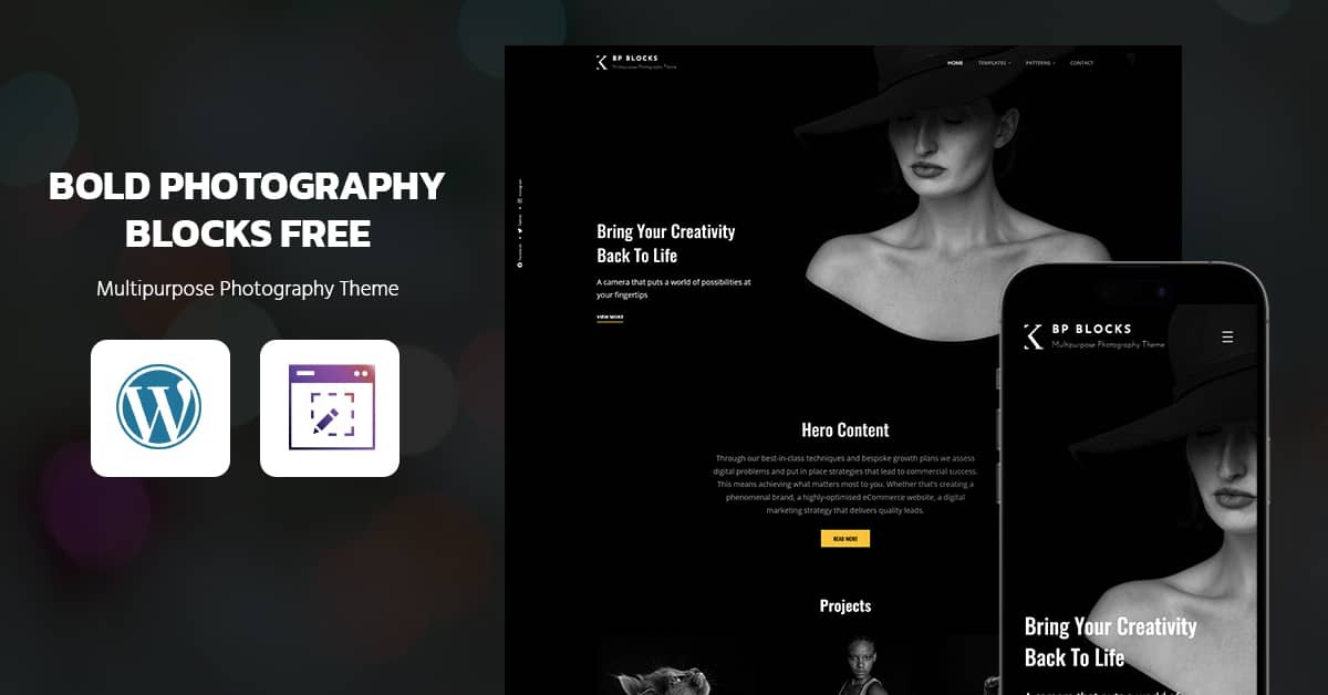 Bold Photography Blocks - Catch Themes