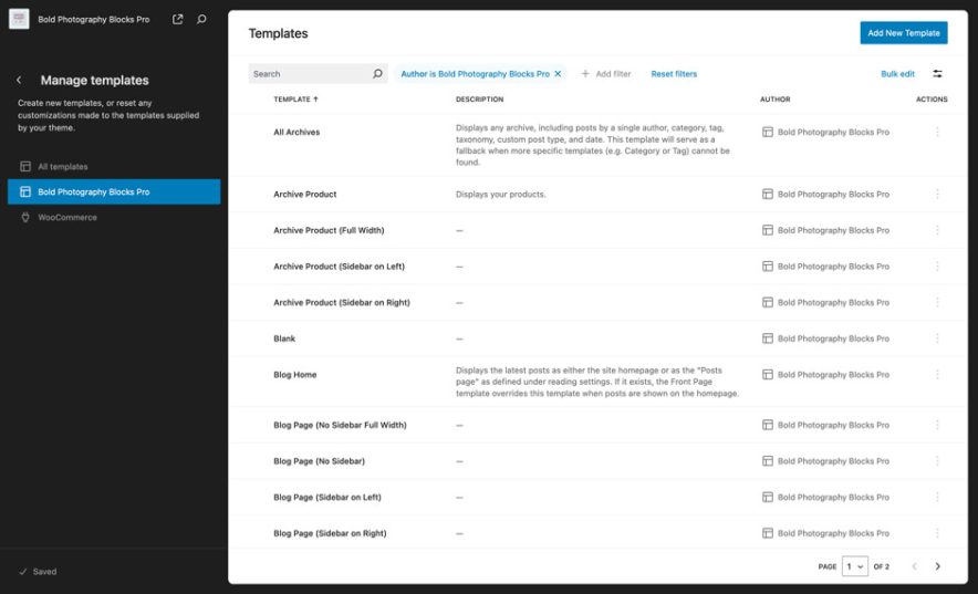 Bold Photography Blocks Pro - Catch Themes