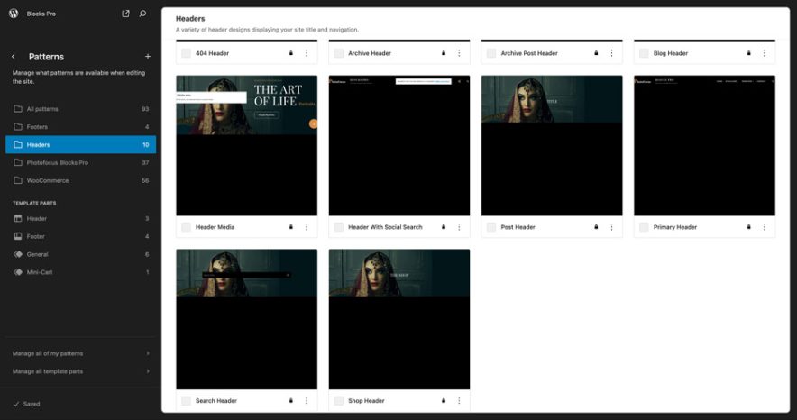 Photofocus Blocks Pro - Catch Themes